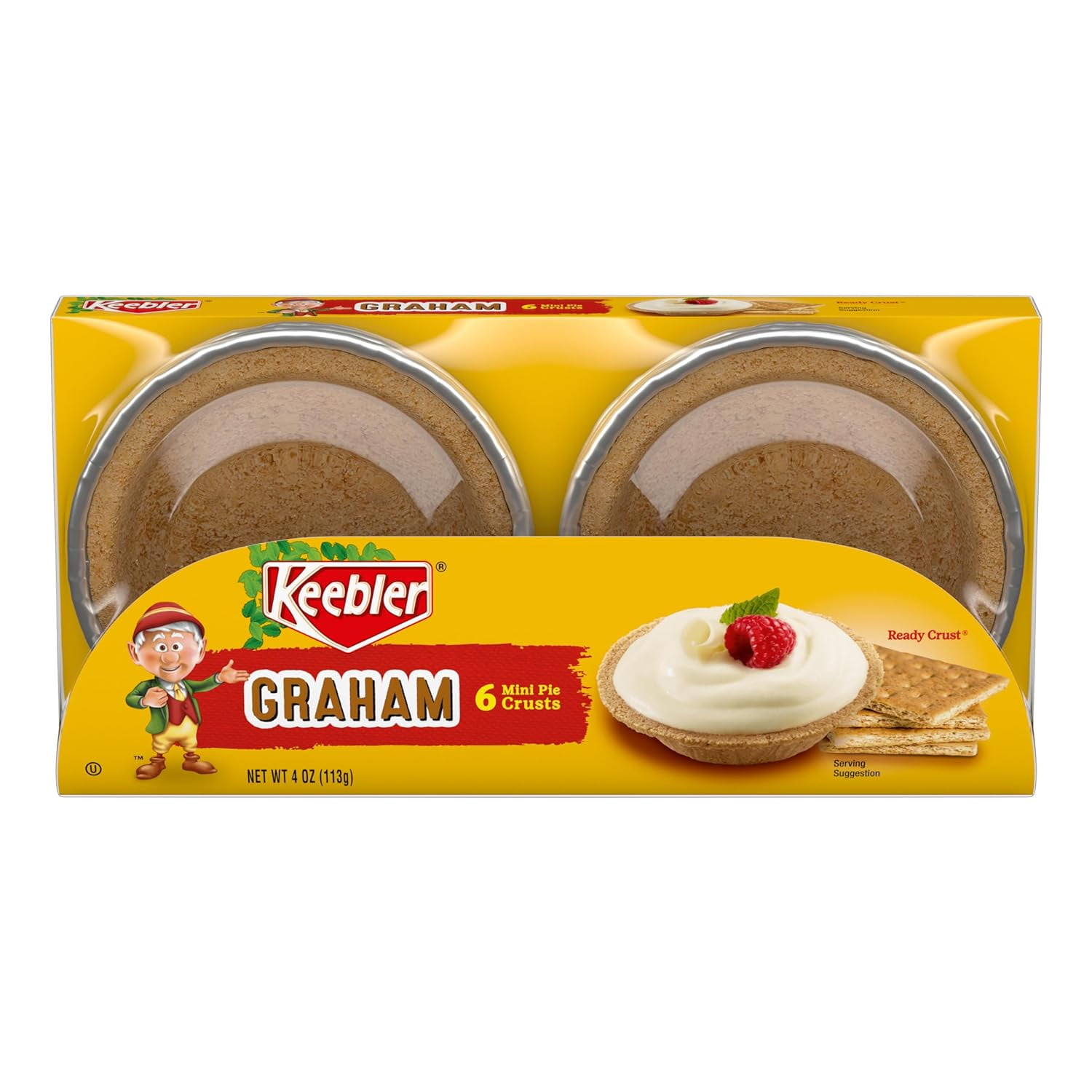 Keebler Ready Crust Mini Graham Cracker Pie Crusts, Premade Pie Crusts ...