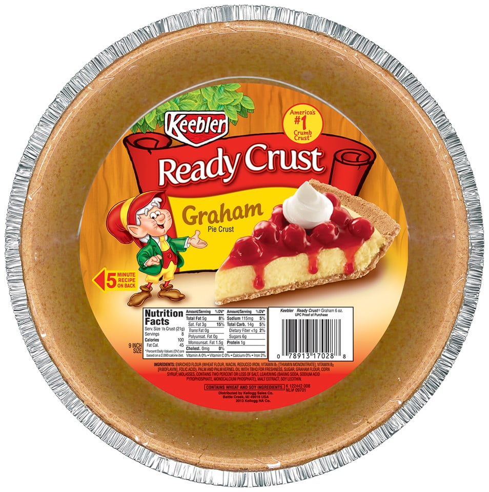 Keebler Ready Crust Pie Crust Graham 6 oz - Walmart.com