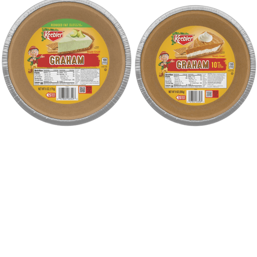 Keebler Reduced Fat Graham Ready Pie Crust, 6 oz&Keebler Ready Crust 2 ...
