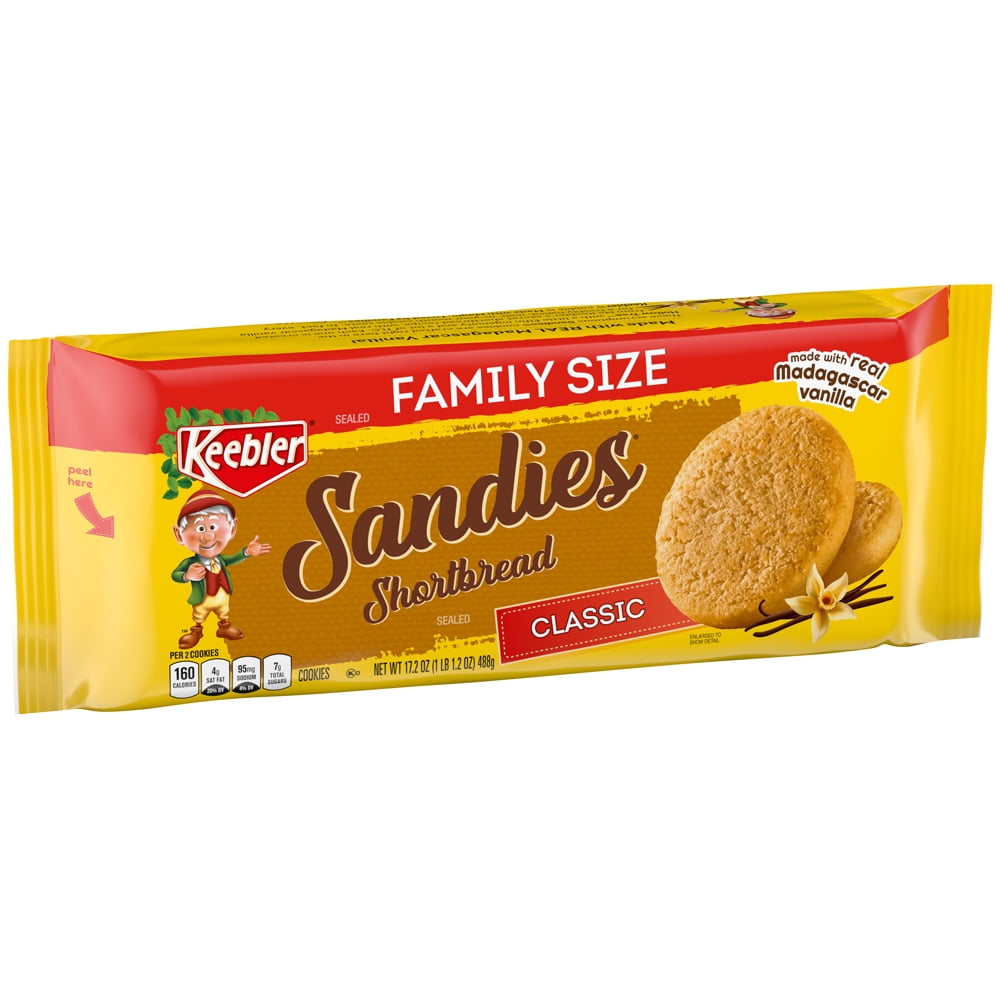 Keebler Sandies Classic Shortbread Cookies, Family Size 17.2 OZ ...