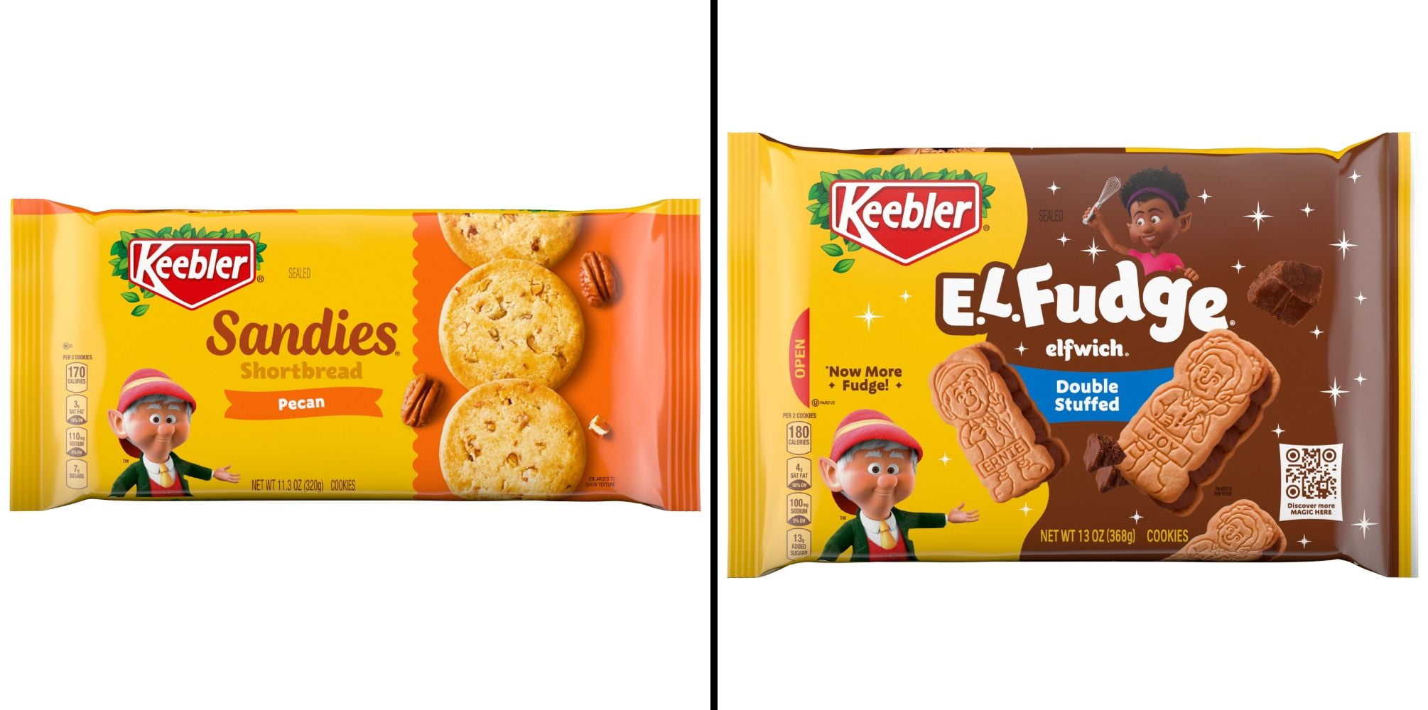 Keebler Sandies Pecan Shortbread Cookies 11.42 oz & Keebler Double ...