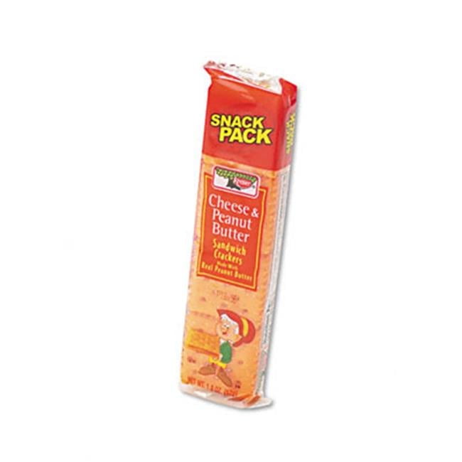 Keebler Sandwich Crackers Cheese & Peanut Butter 8-Piece Snack Pack 12 ...