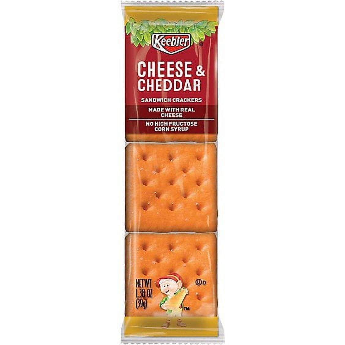 Keebler Sandwich Crackers Cheese and Cheddar Single Serve Snack Crackers 8 Count - 11 Oz ...
