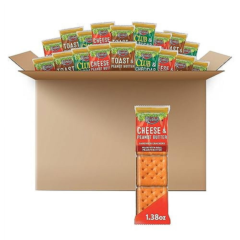 Keebler Sandwich Crackers, Single SR25 Serve Snack Crackers, Lunch ...