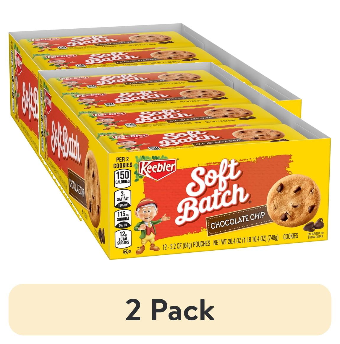 (2 pack) Keebler Soft Batch Chocolate Chip Cookies 2.2 oz 12 ct - Walmart.com