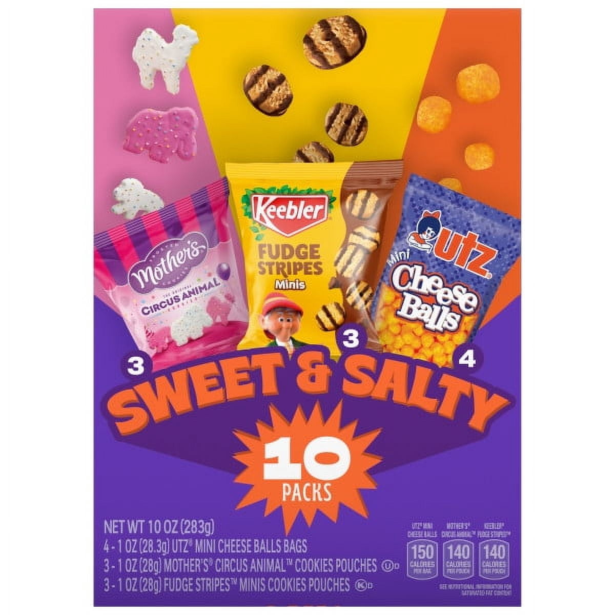 Keebler Sweet & Salty Variety Multipack Snacks (Keebler Fudge Stripes ...