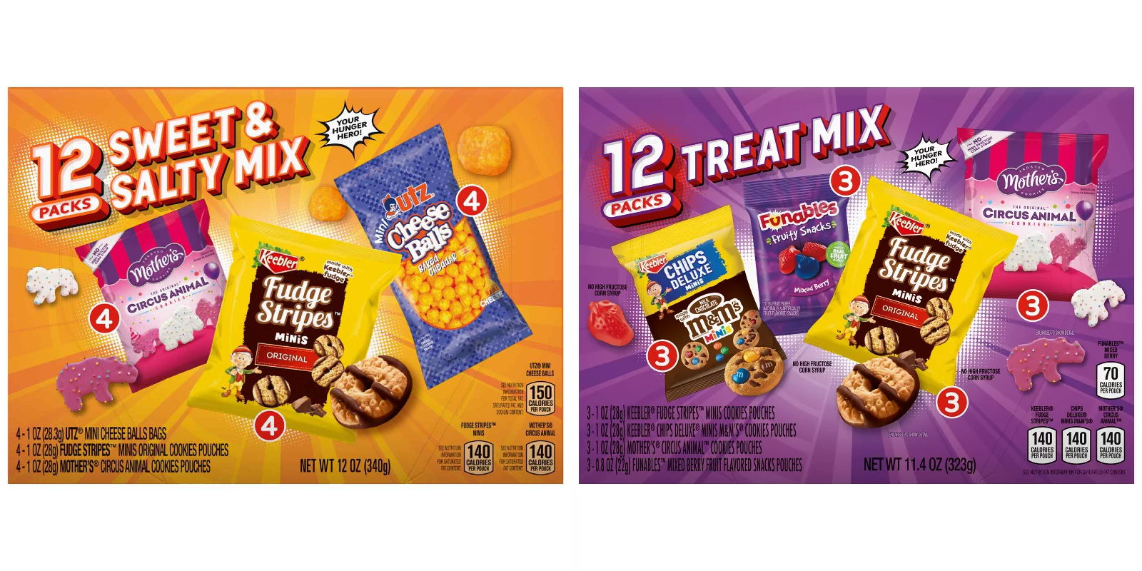 Keebler Sweet & Salty Variety Pack, 12.01 oz&Keebler Sweet Treats ...