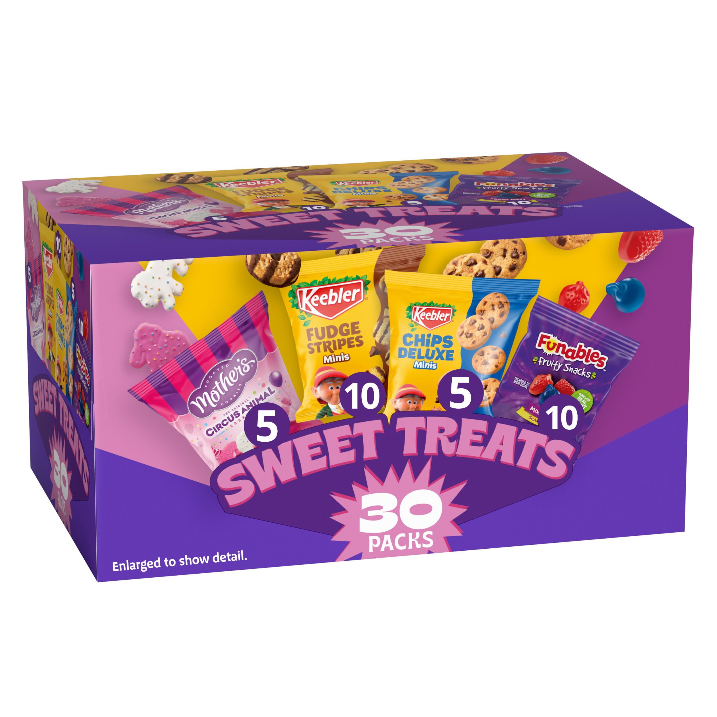 Keebler Sweet Treat Variety Pack, 30-Count Box, MDH1Includes Chips ...