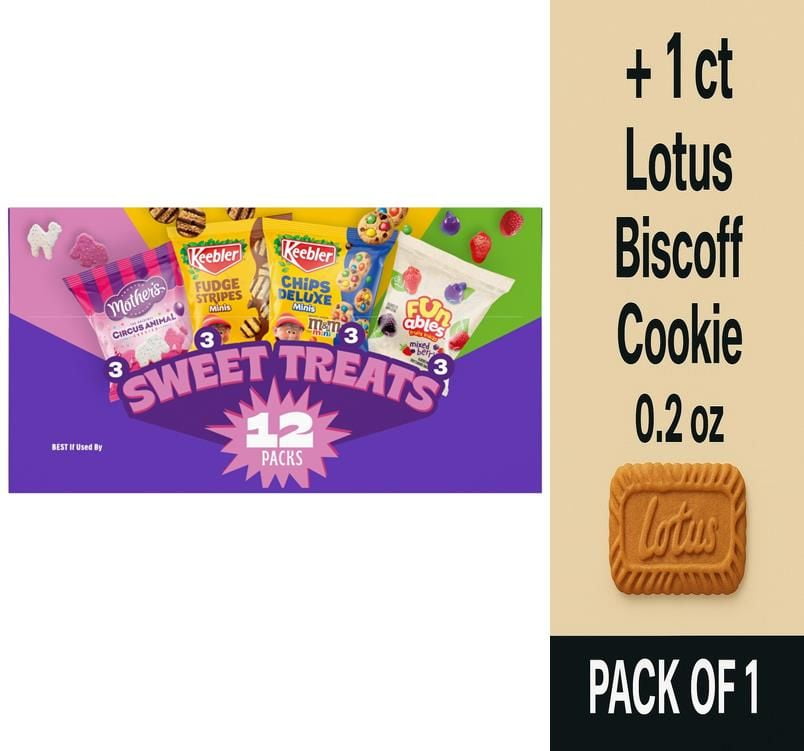 Keebler Sweet Treat Variety Pack ,Chips Deluxe, Funables, Fudge Stripes ...