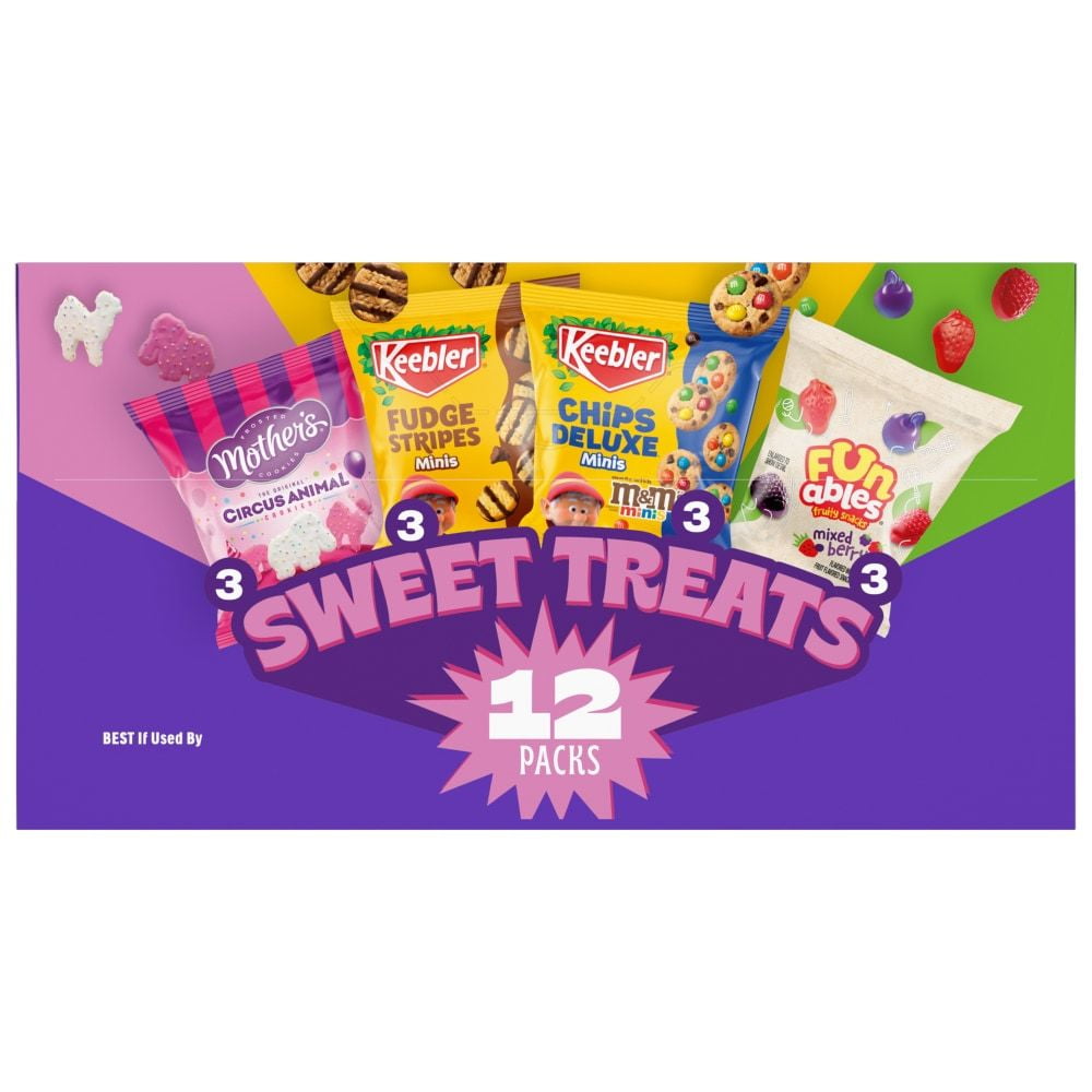 Keebler Sweet Treat Variety Pack ,Chips Deluxe, Funables, Fudge Stripes ...