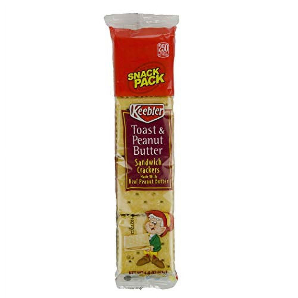 Keebler Toast & Peanut Butter Sandwich Cracker Snack Packs-1.8 oz, 12 ...