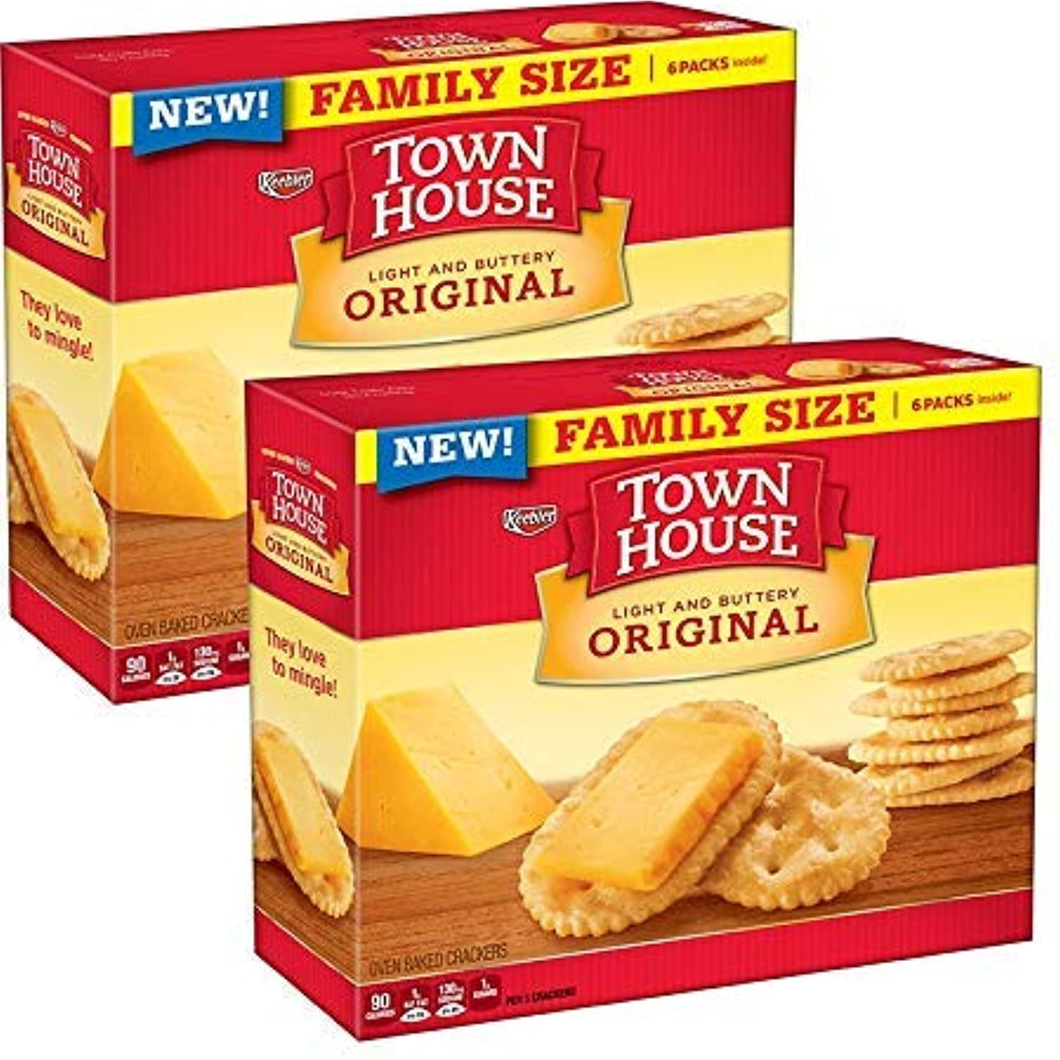 Keebler Town House Light And Buttery Crackers Original Family Size 20.7 ...