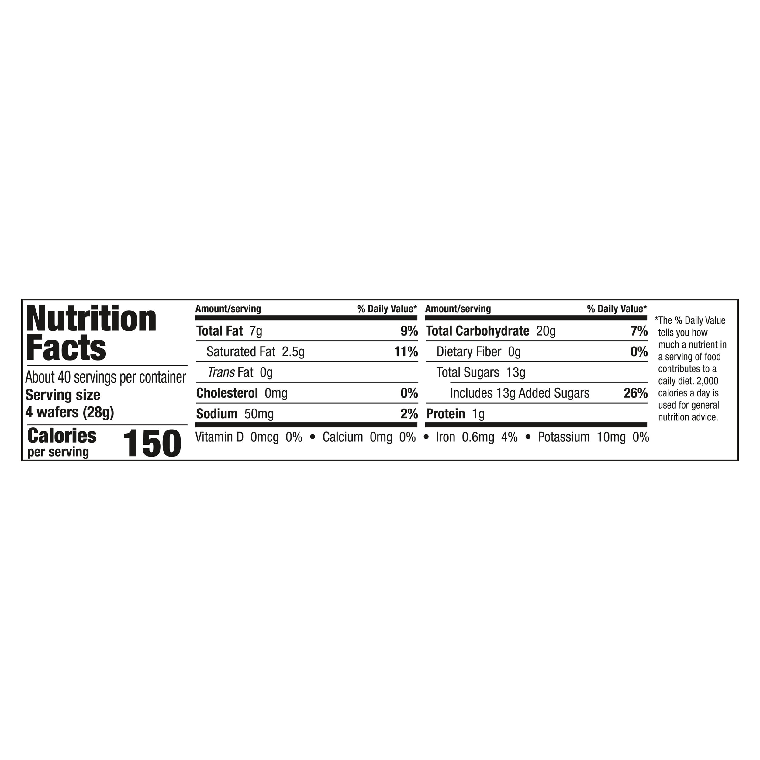 Keebler Vanilla Sugar Wafers, 4.4 oz King Size Bars 9 Count - Walmart.com