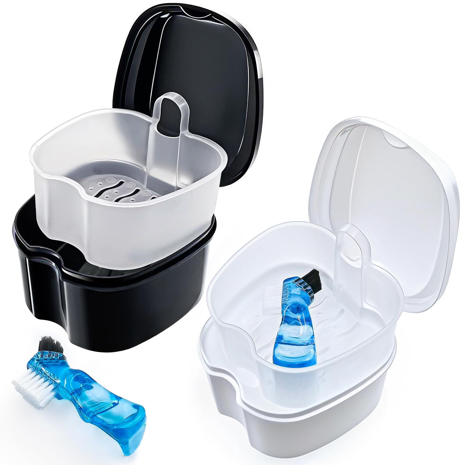 Keedolla 2 Pack Denture SSF20 Bath Case Partial Denture Cup Retainer ...