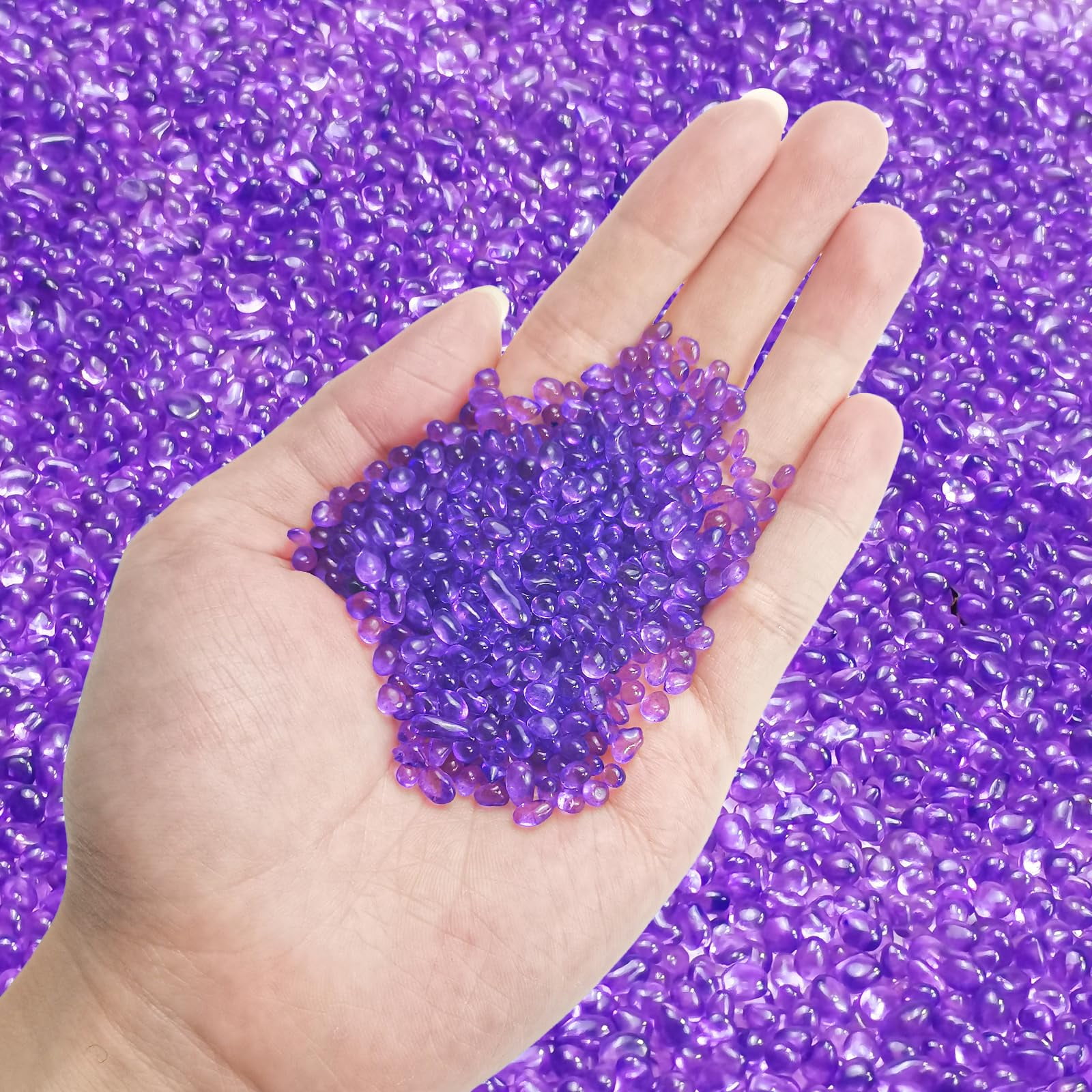 Keedolla Fish Tank Rocks Gravel 15 Oz, Betta Fish Tank Beads Pebbles ...