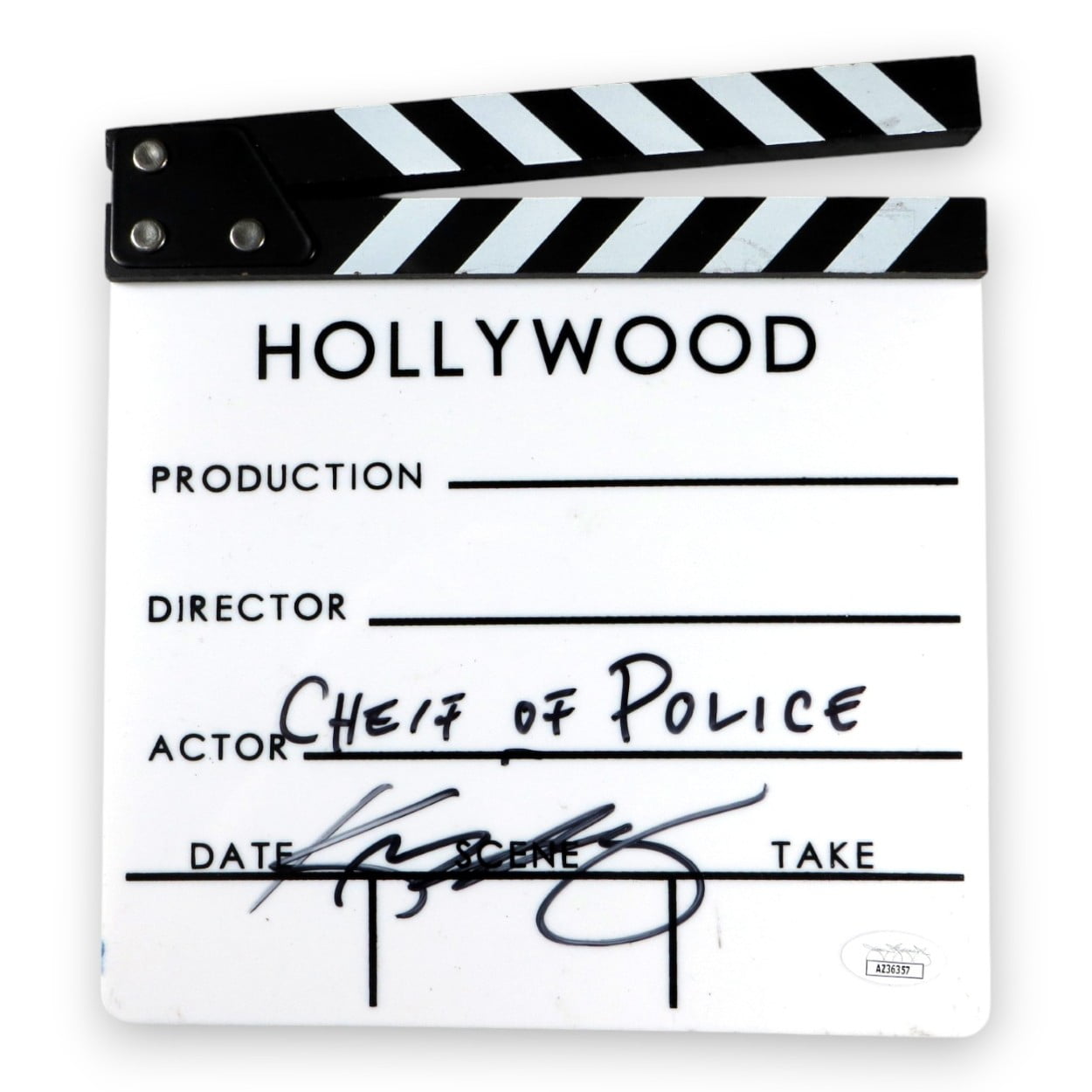 Keegan-Michael Key Autographed Movie Clapper Wonka "Cheif of Police ...
