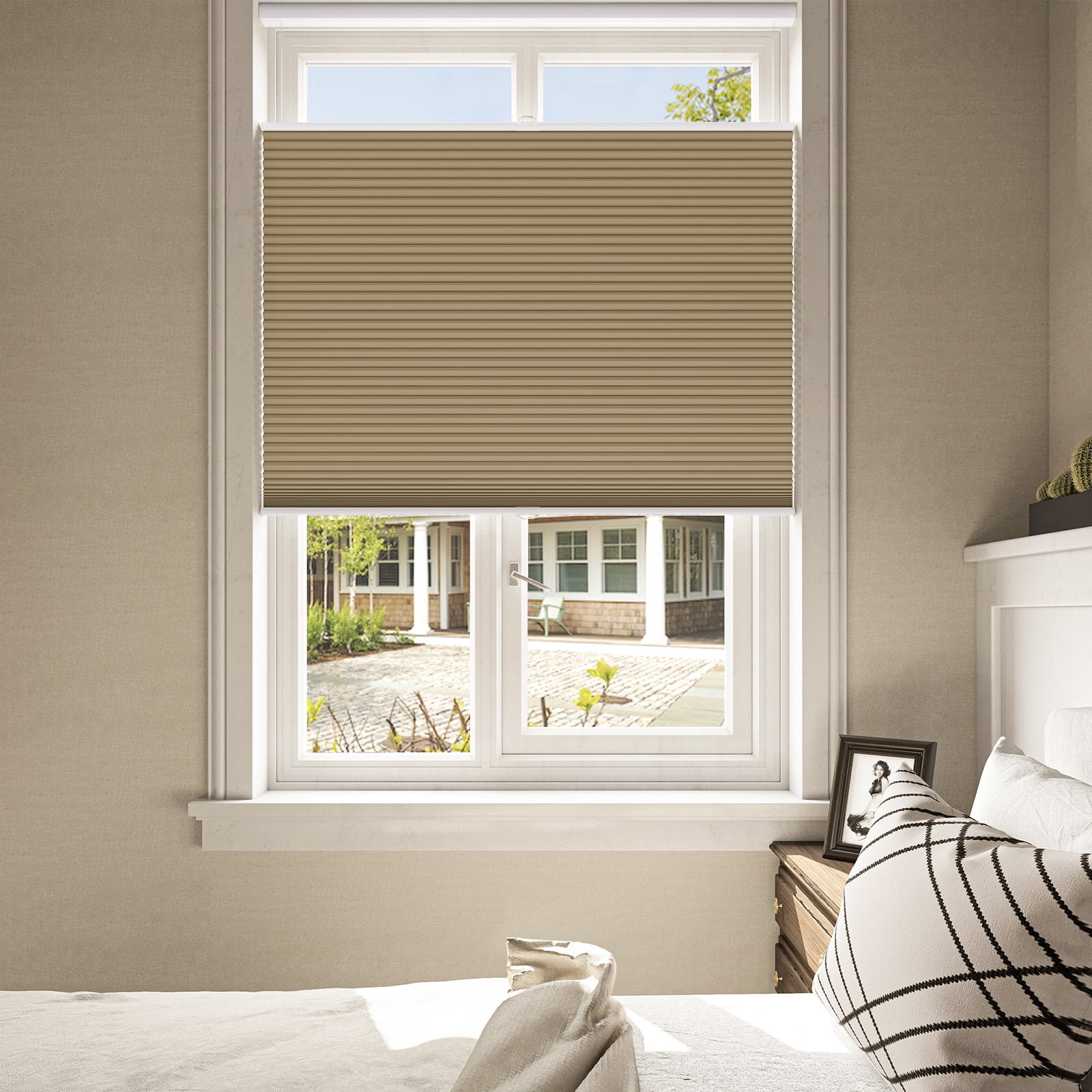 Keego Cordless Top Down Bottom Up Shades Free Moving Cellular Window ...