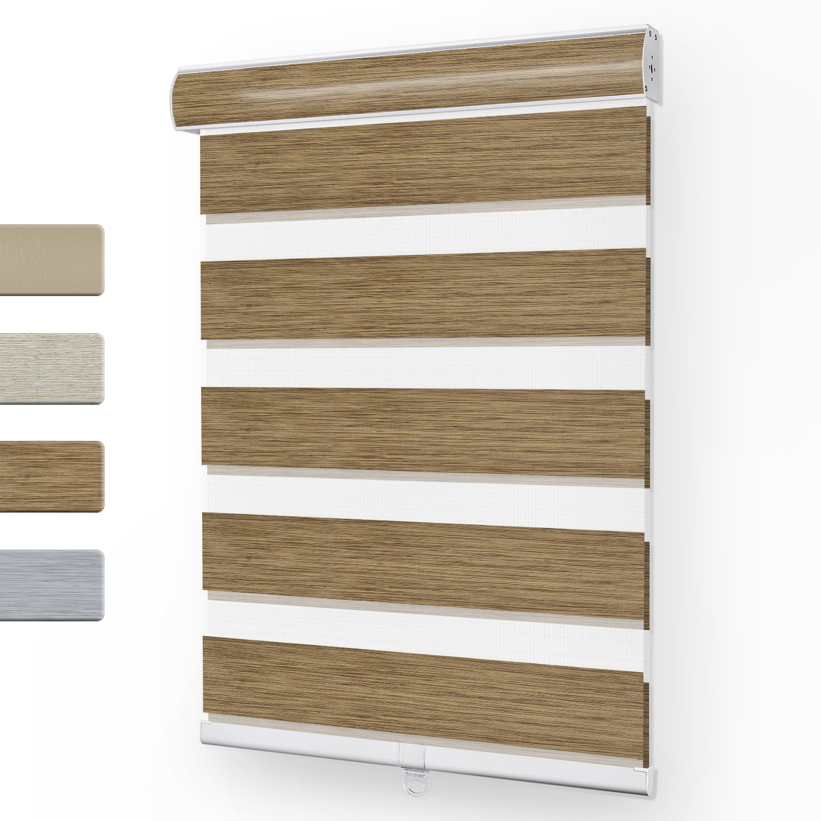 Keego Cordless Zebra Blinds for Windows 85% Blackout Shades Dual Layer ...