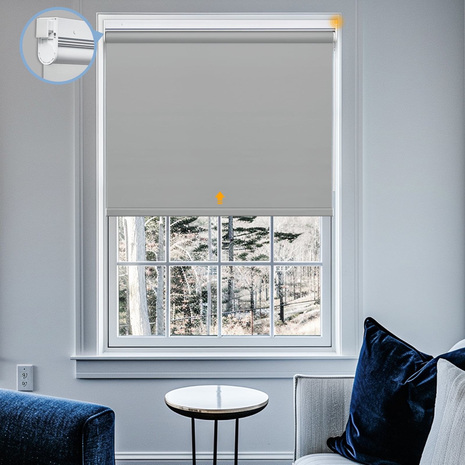 Keego No Drill Motorized Blinds, Smart Blinds for Windows Work with ...