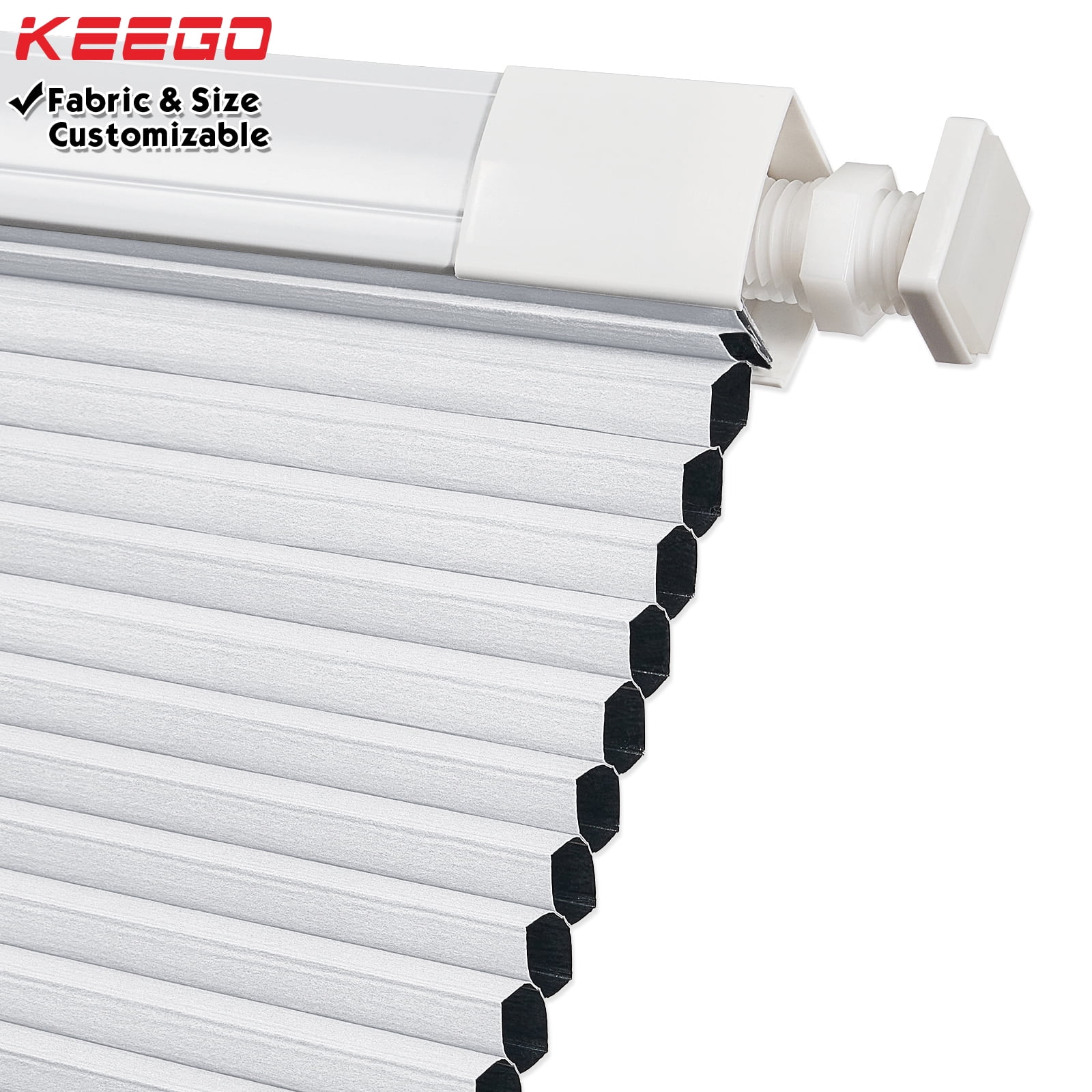 Keego No Drilling Cordless Cellular Shades Honeycomb Window Blinds Easy ...