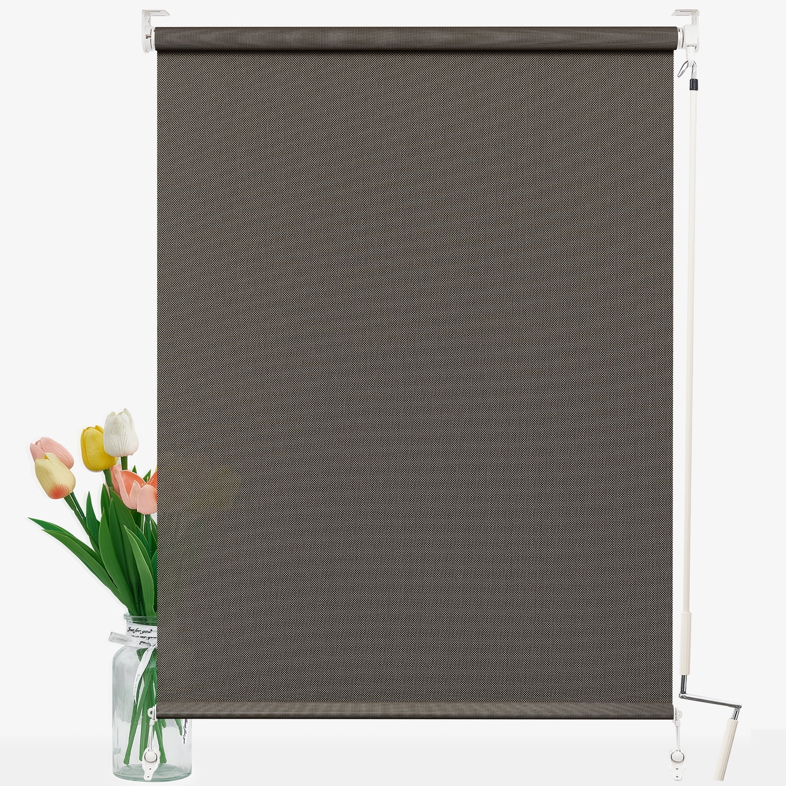 Keego Outdoor Roller Shades for Patio, Roll up Shade for Outside, Sun ...