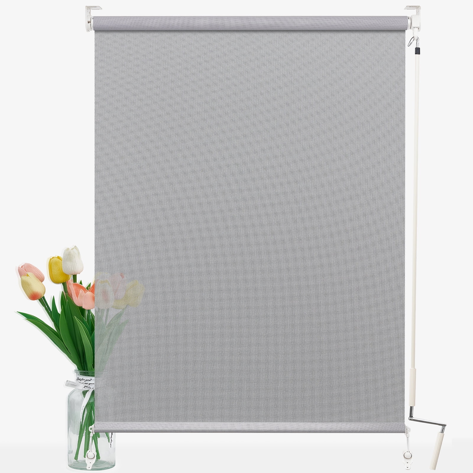 Keego Outdoor Roller Shades for Patio, Roll up Shade for Outside, Sun ...