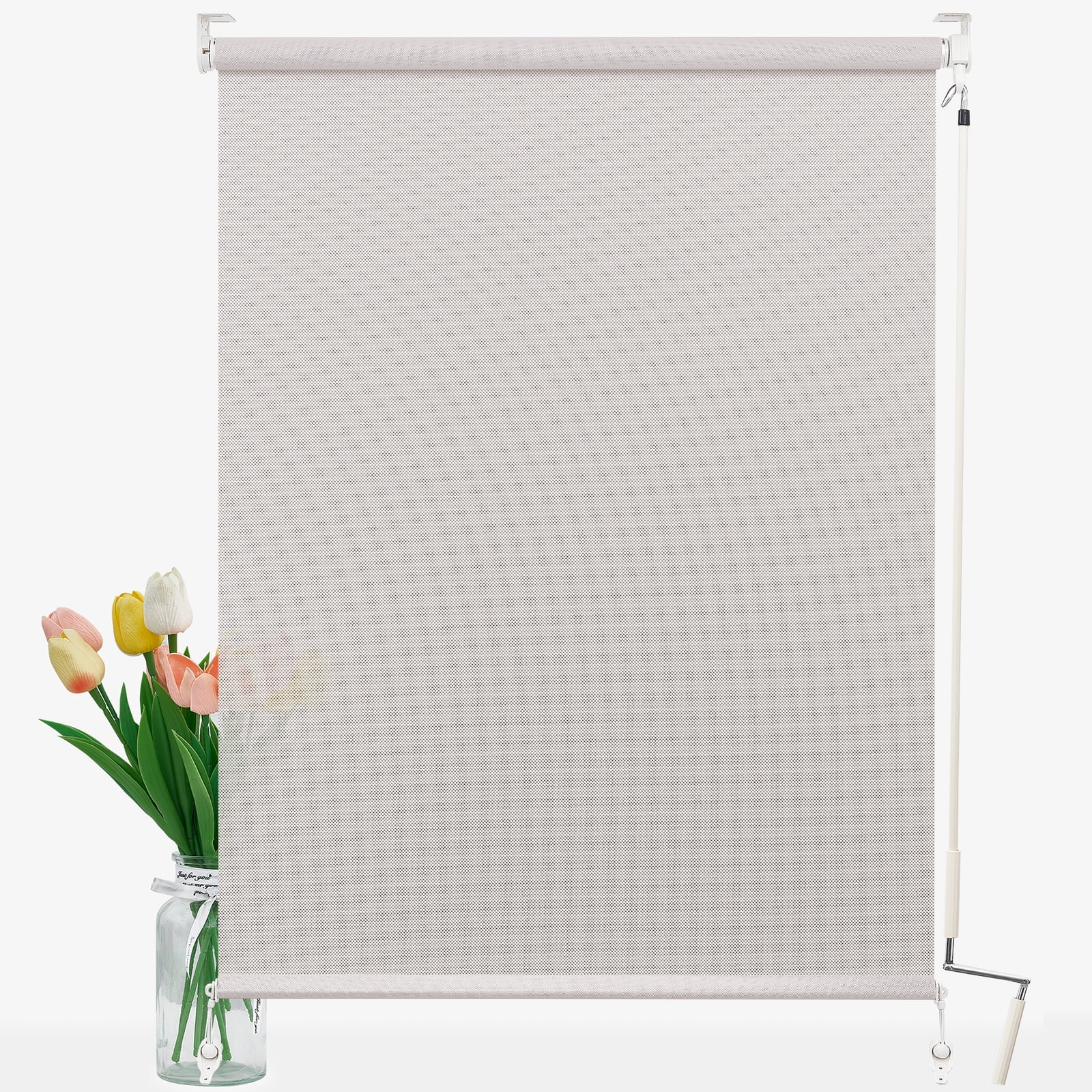 Keego Outdoor Roller Shades for Patio, Roll up Shade for Outside, Sun ...