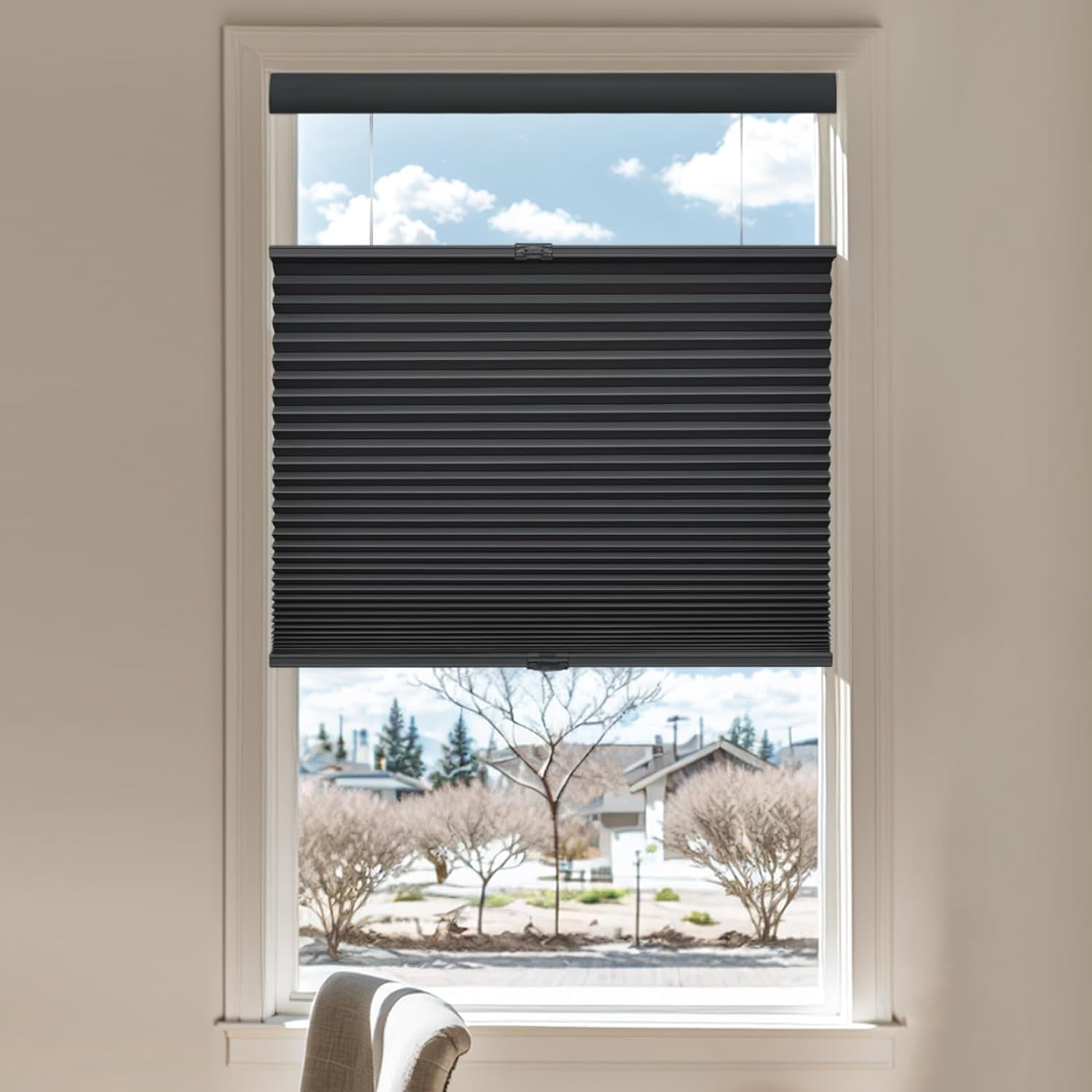 Keego Top Down Bottom Up Shades 45mm Single Cell Window Blinds Cordless ...