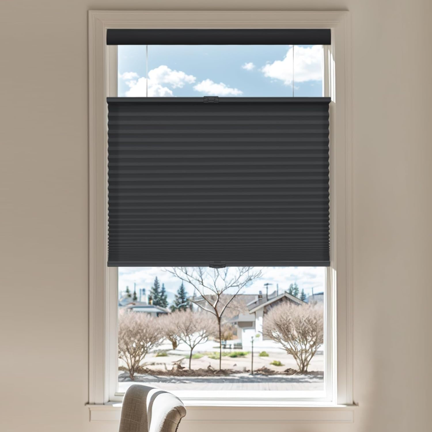 Keego Top Down Bottom Up Shades 45mm Single Cell Window Blinds Cordless ...