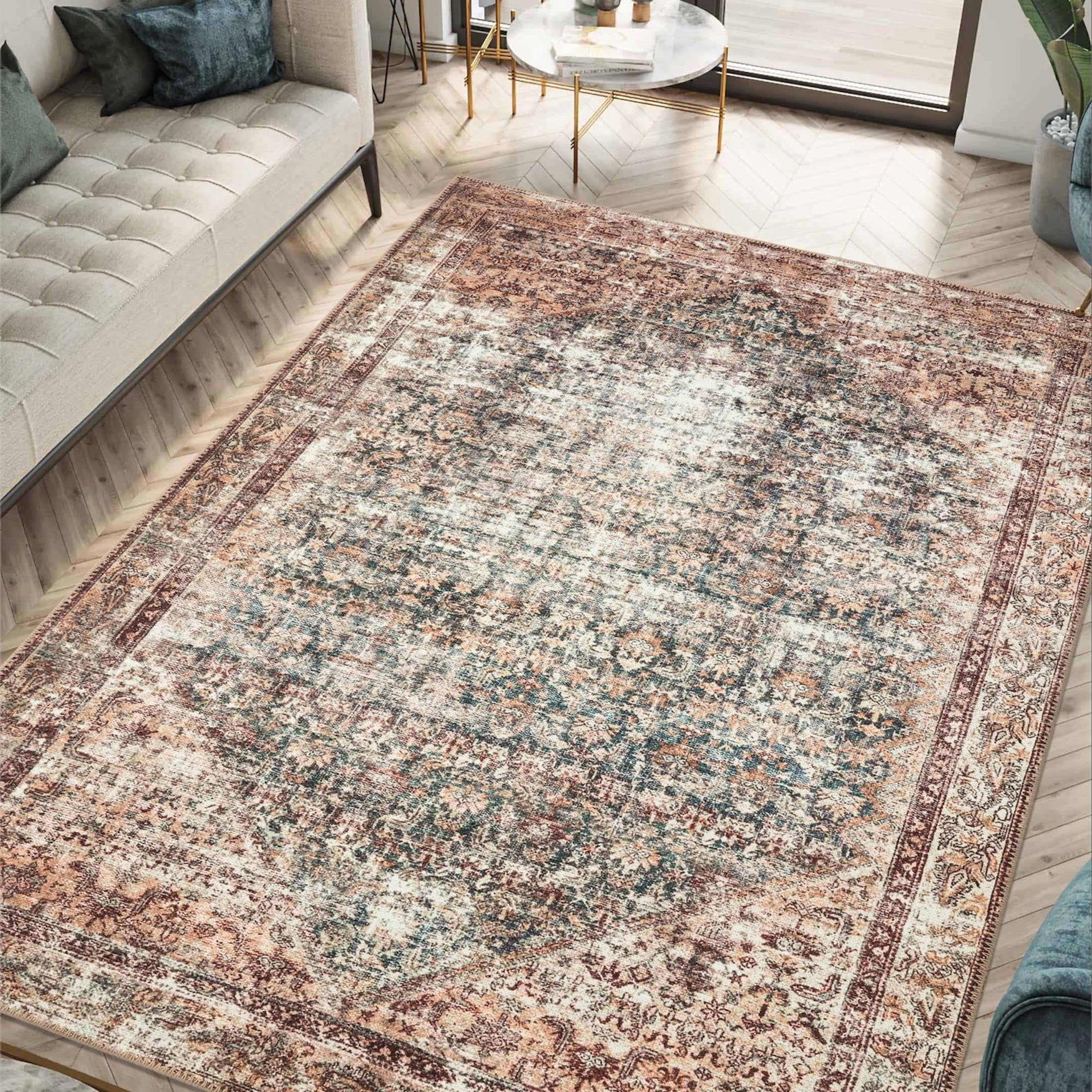 Keen Home Design Machine Washable Area Rugs with Non-slip Backing ...