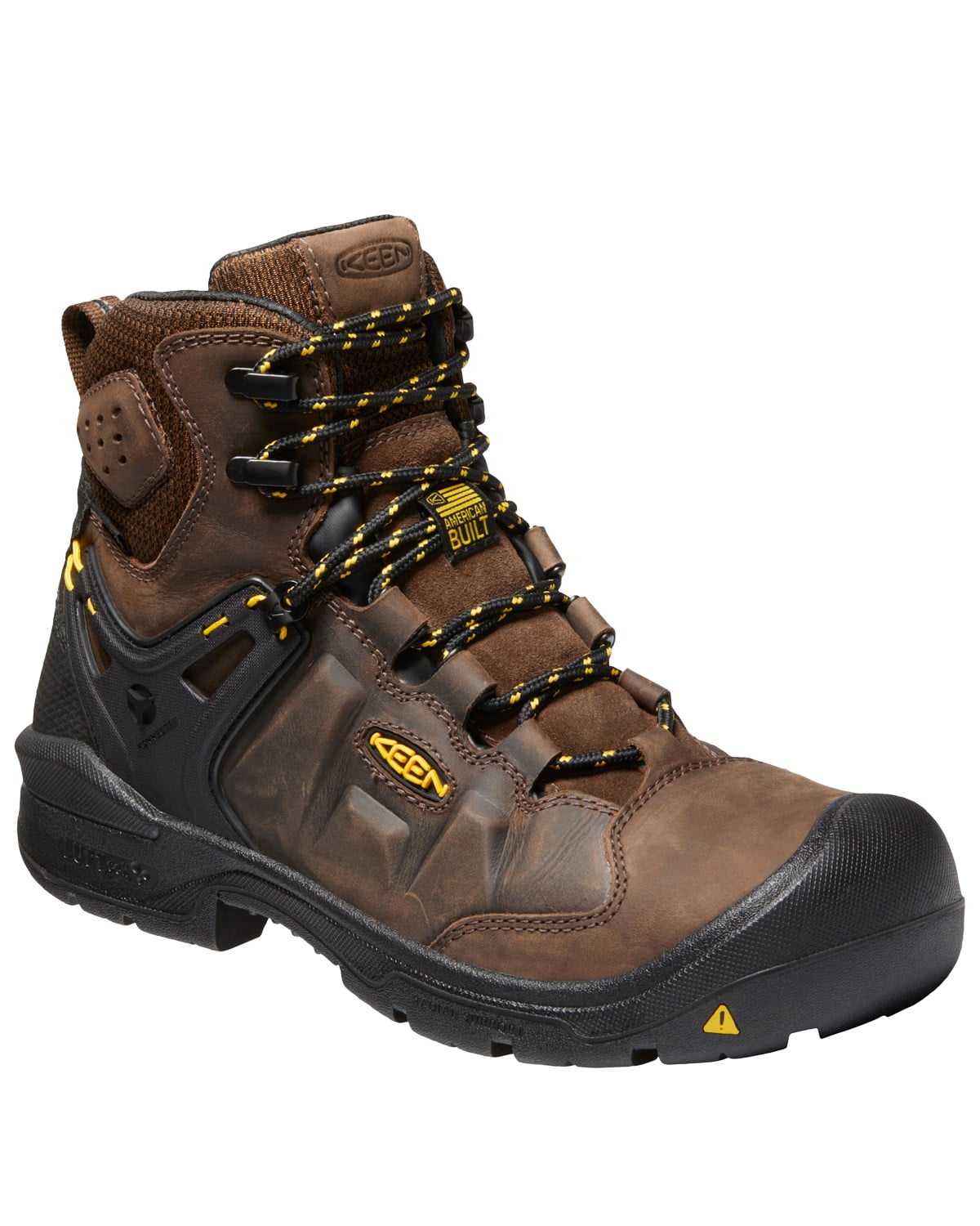 Keen Men's Dover Waterproof Work Boot Composite Toe Brown 7 EE US ...