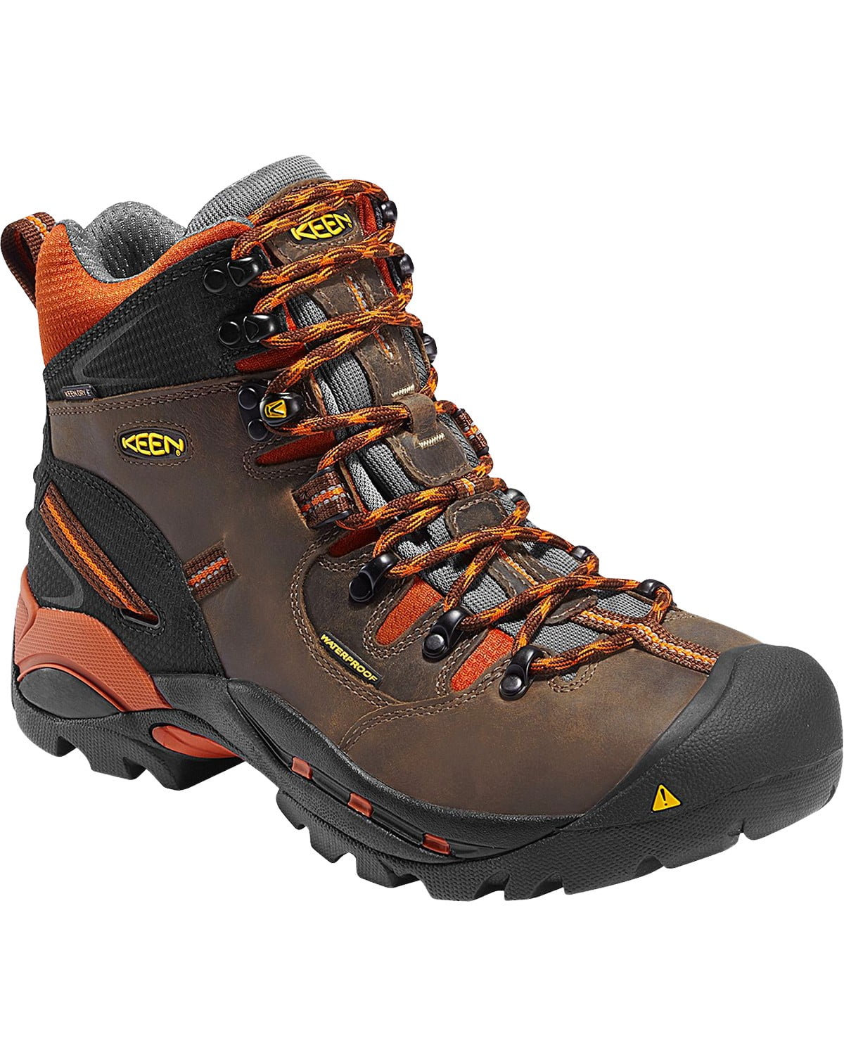 Keen Men's Pittsburgh Mid Waterproof Boot Round Toe Brown 7 EE US ...