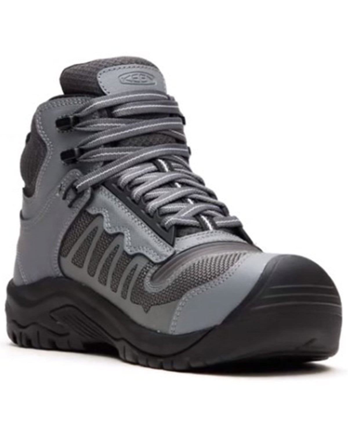 Keen Men's Reno 6" Mid Waterproof Work Boot Composite Toe Black 11.5 EE ...