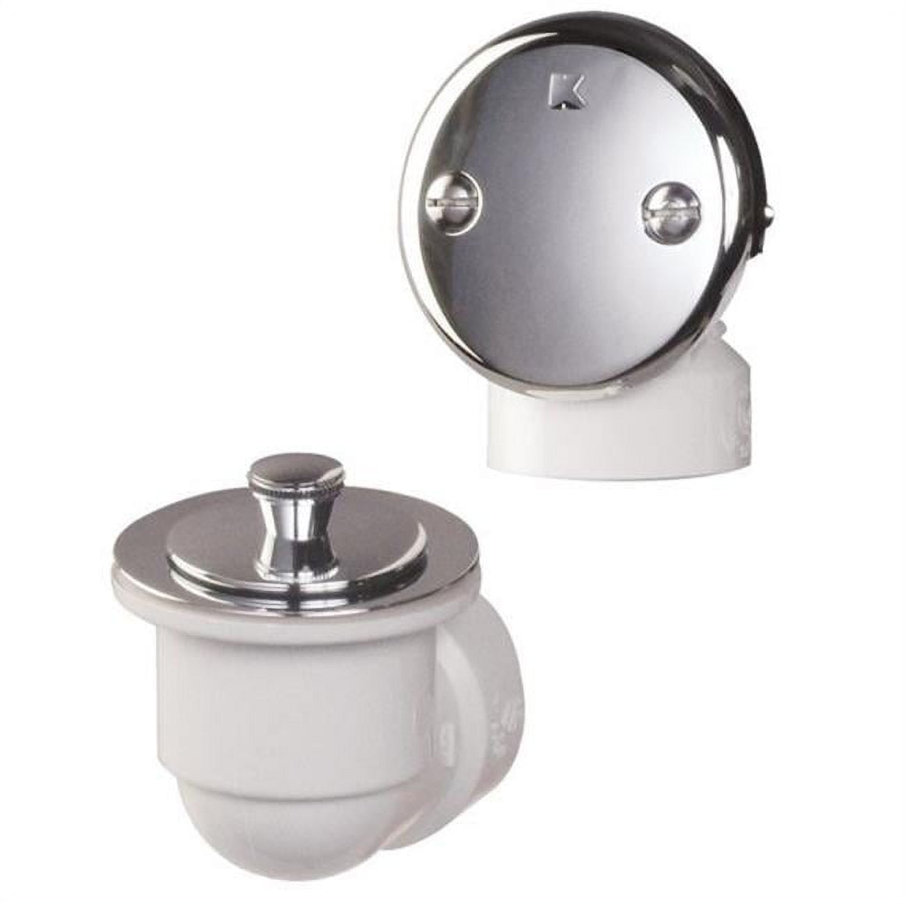 Keeney 1-1/2 in. D Polished Chrome PVC Bath Drain Half Pack - Walmart.com