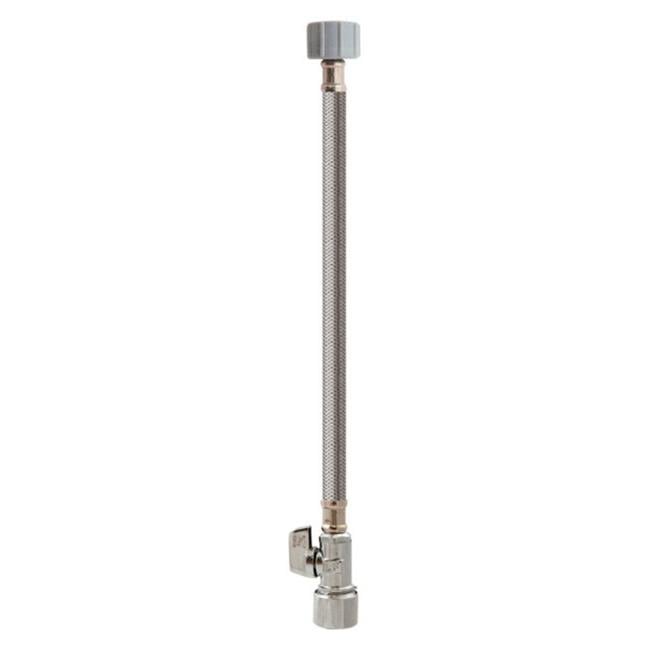 Keeney 2068PCPOLFC20K 0.5 in. Quarter Turn Angle Valve Toilet Connector ...