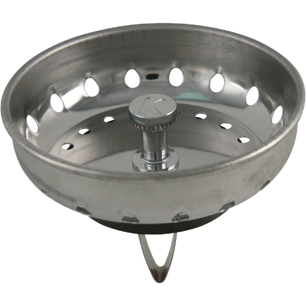 Keeney 3-3-8 In. Stainless Steel Spring Action Post Basket Strainer ...