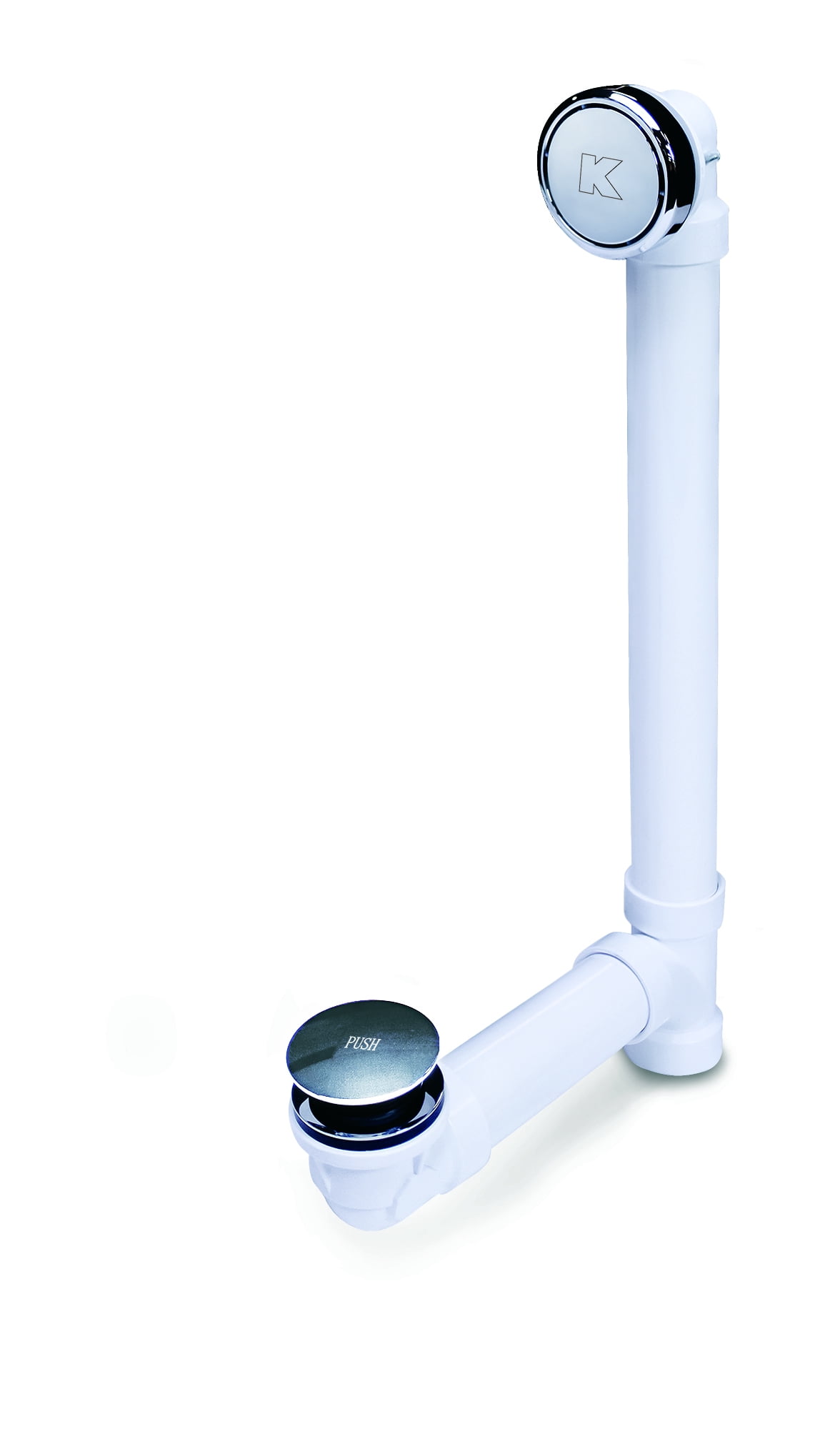 Keeney 630PVCFS Foot Lok Full Soak Bath Drain, Polished Chrome ...