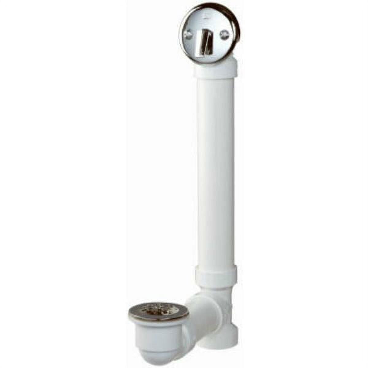Keeney 640PVC Trip Lever Closure Bath Drain, 1-1/2", White, Each ...