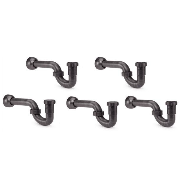 Keeney K400PC Decorative P-Trap 1-1/2 1-1/4 in. ABS, Bronze Plated 5 ...
