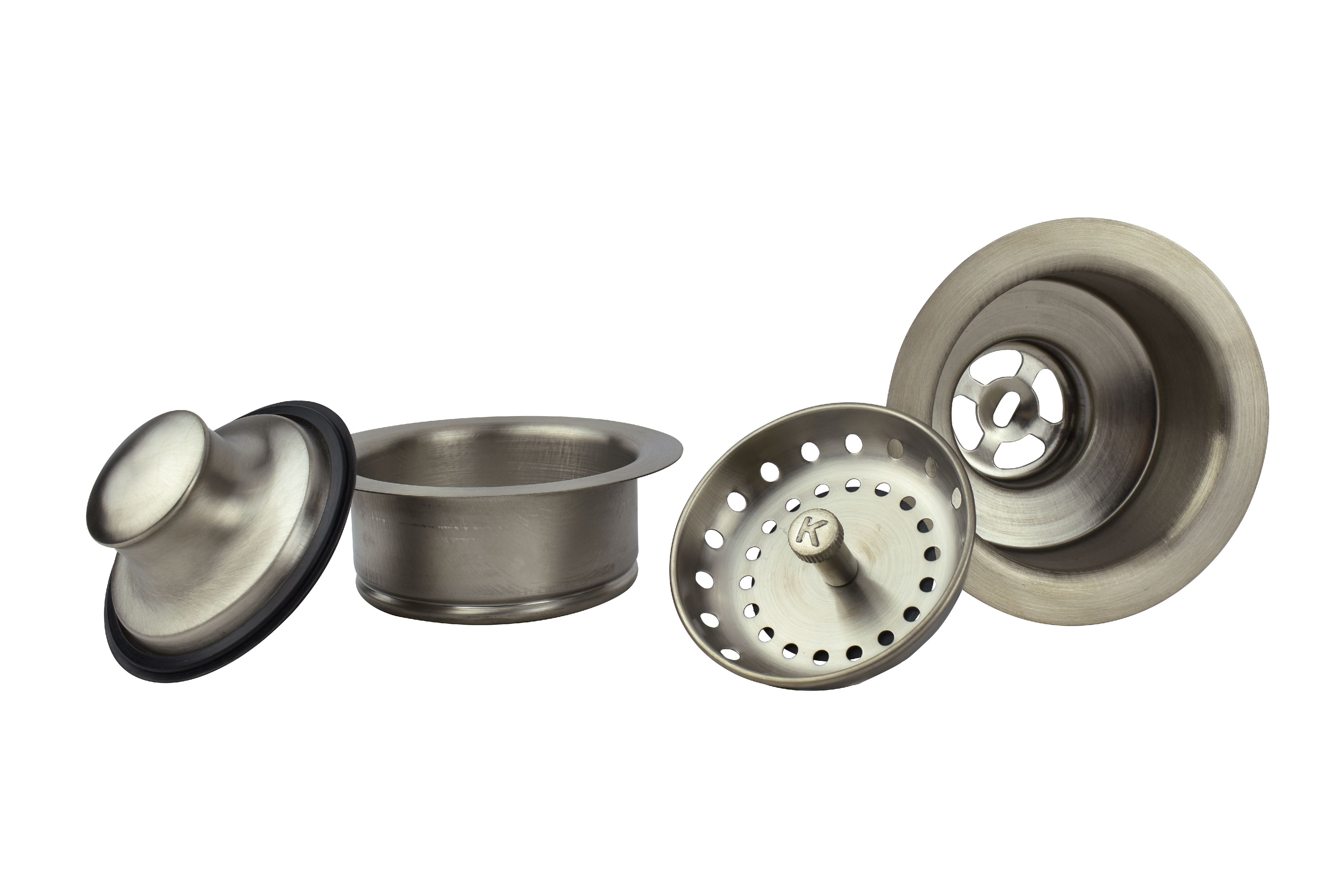 Keeney K5475DSBN Kitchen Sink Strainer and Disposal Flange, Brushed ...