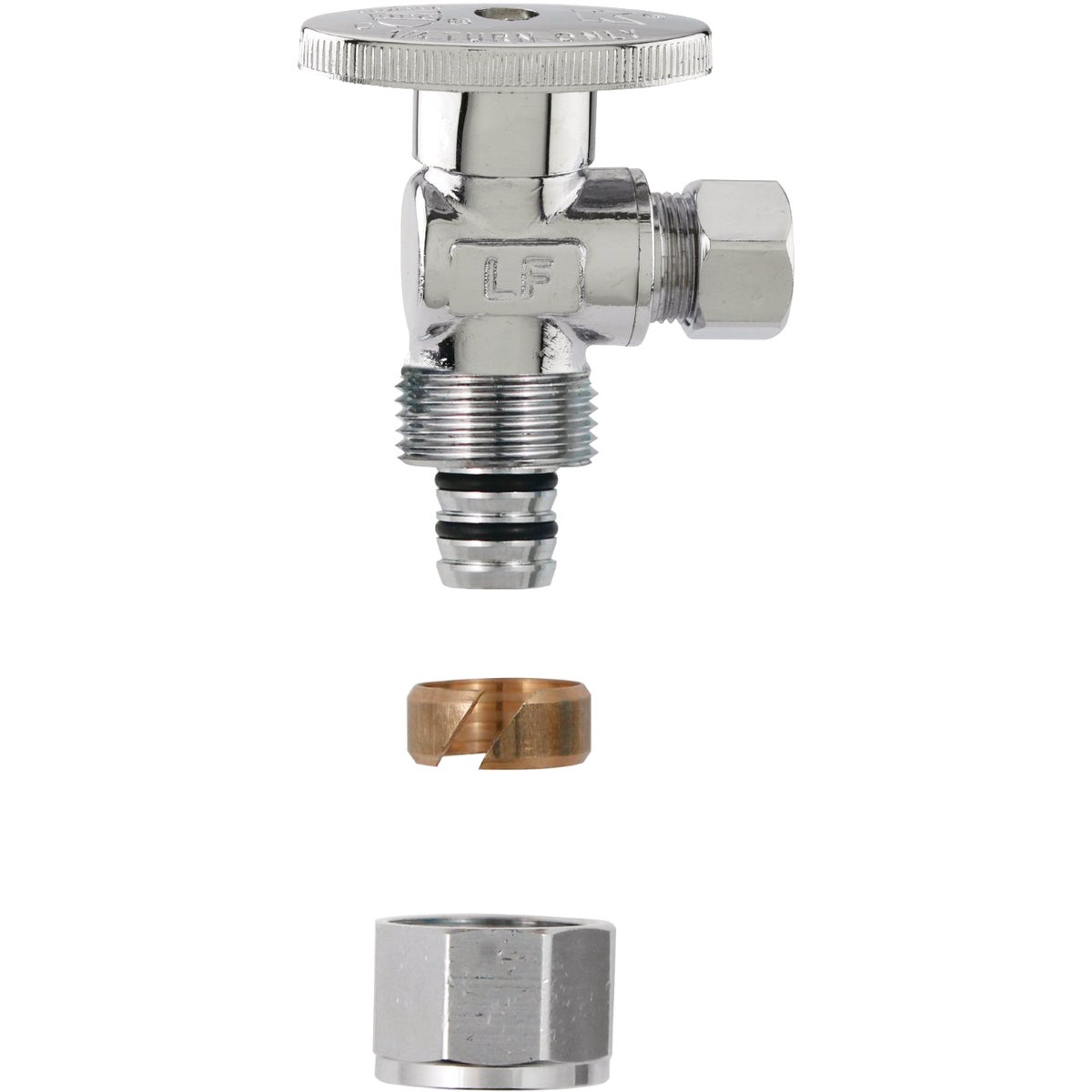 Keeney PP2886EZ Quarter Turn No Crimp PEX Angle Valve, 1/2-in. Comp PEX x 3/8-in. O.D. - Walmart.com