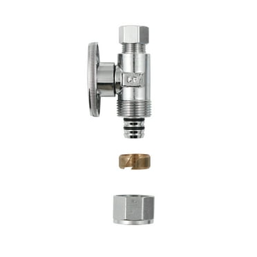 Keeney PP2886EZ Quarter Turn No Crimp PEX Angle Valve, 1/2-in. Comp PEX x 3/8-in. O.D. - Walmart.com