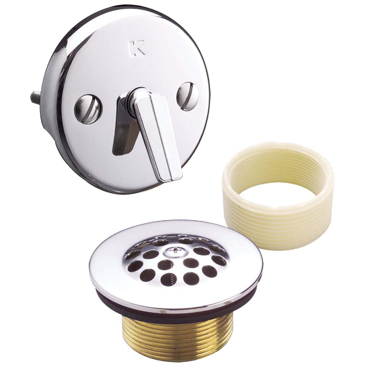 Keeney Trip Lever Bathtub Trim Kit, Polished Chrome, Fits 1-1/2 or 1-3/ ...