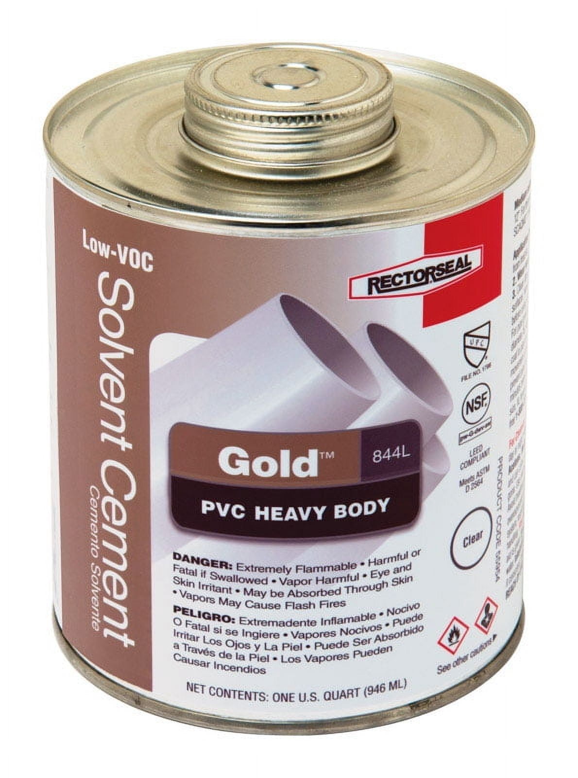 Keeney Rectorseal Gold Clear Solvent 32 oz Can - Walmart.com
