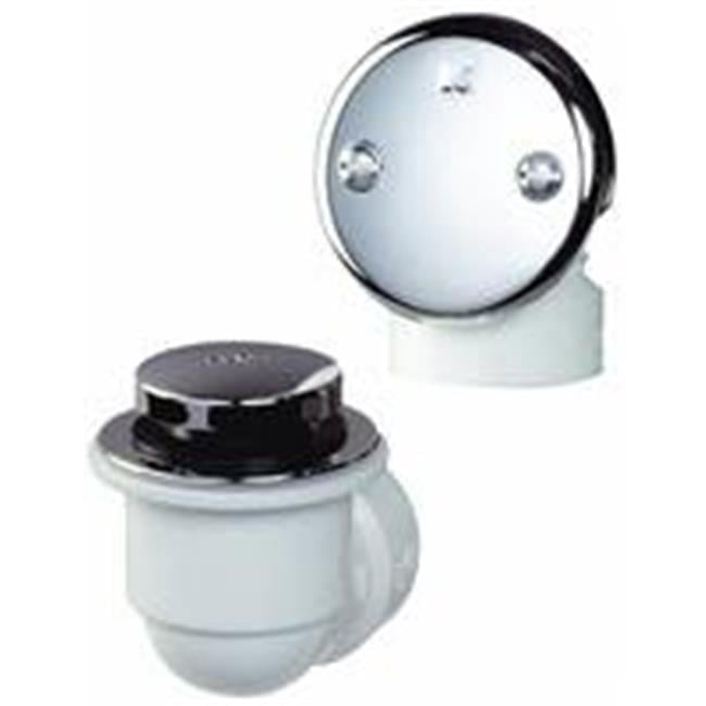 Keeney Schedule 40 PVC Bathtub Drain Stopper with Polished Chrome Foot ...