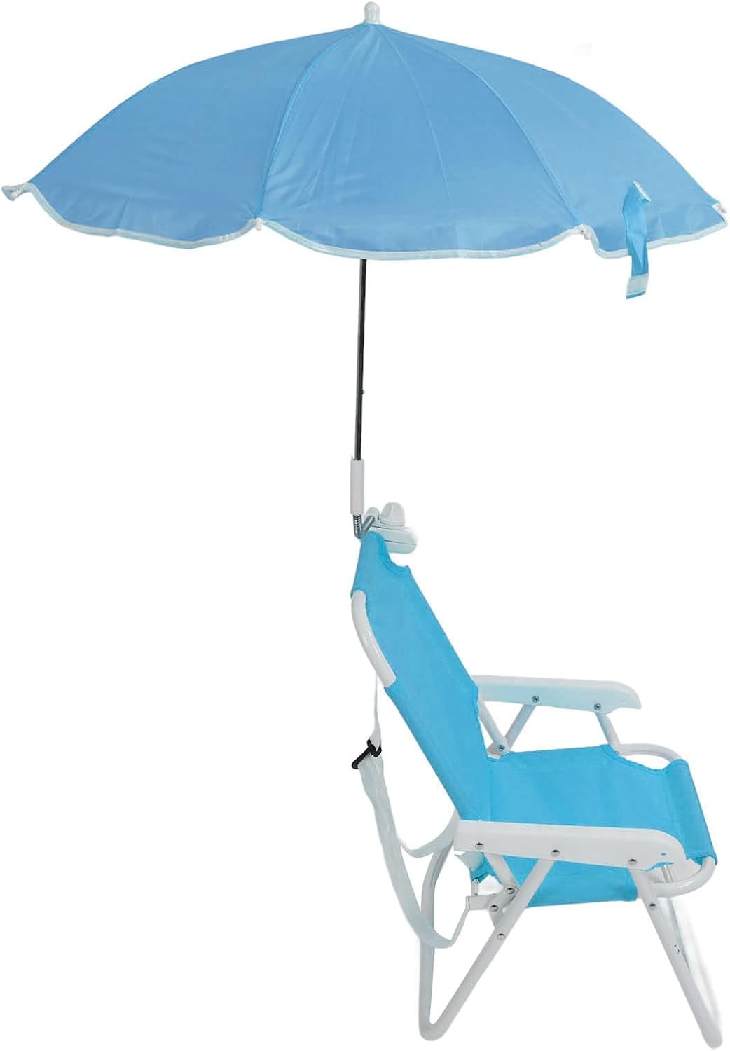 Keenso Kids Folding Beach Chair with Umbrella, Sun Shade Adjustable ...