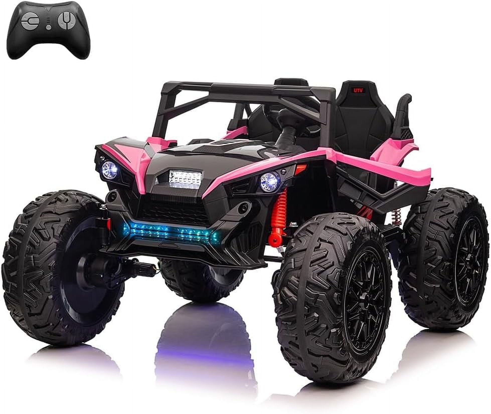 Keenstone 24V Ride on Car Extra Wide 2 Seats UTV Ride on Toys with ...