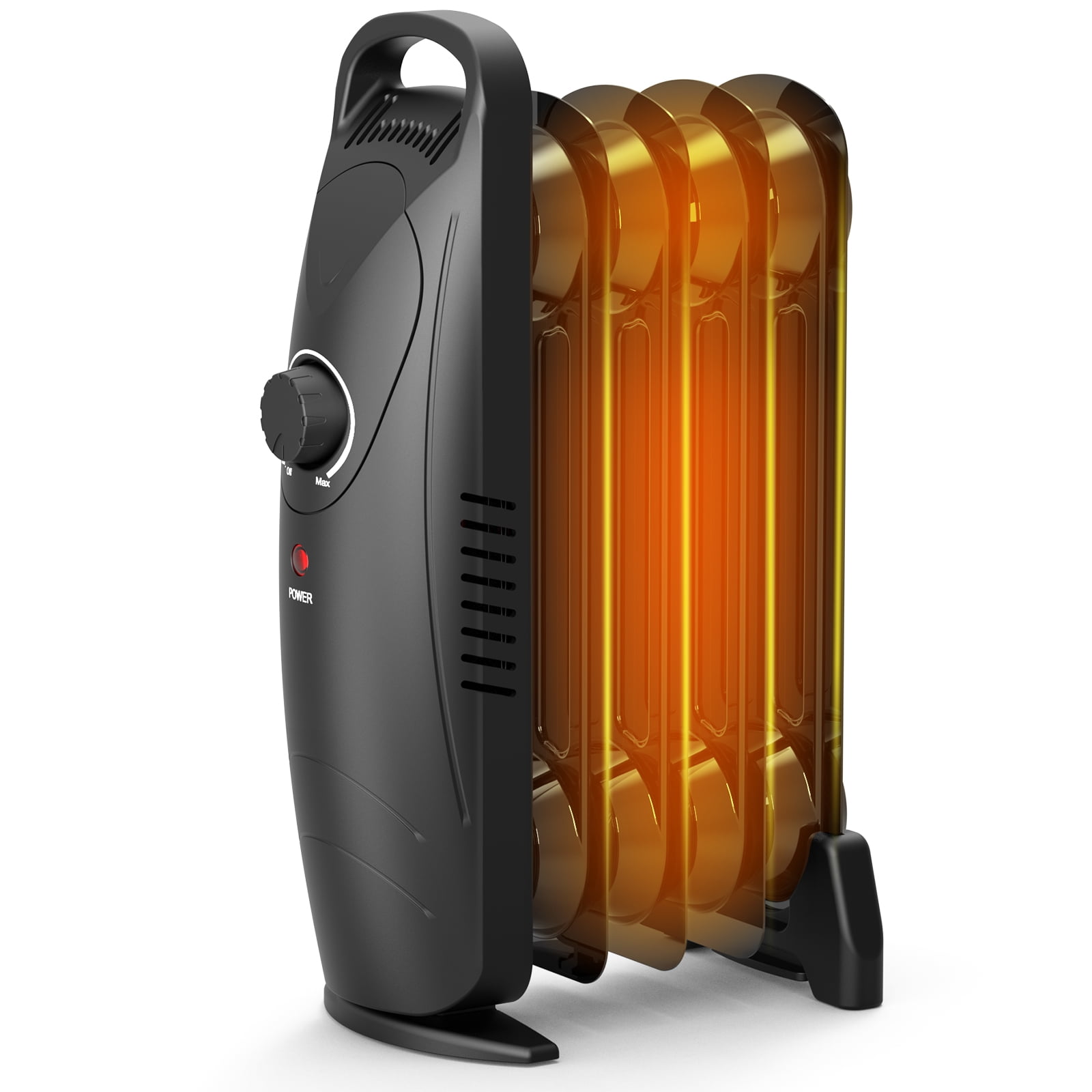 Keenstone Mini Oil Heater, 500W Quiet Oil-Filled Radiator Heater with ...