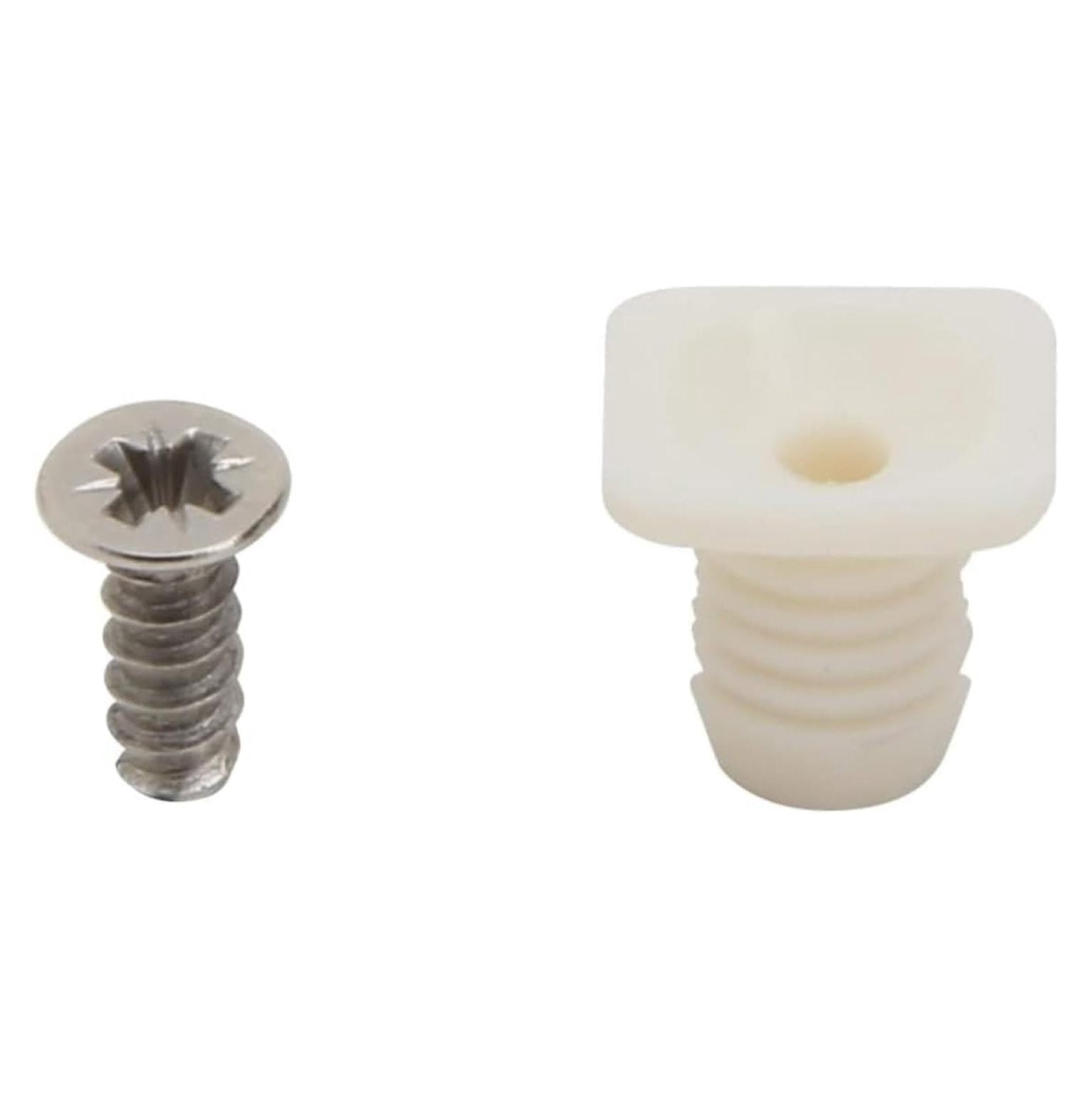 Keeomi 8mm Plastic Hinge Dowel Inserts with Screws, 500 Pcs (500 ...