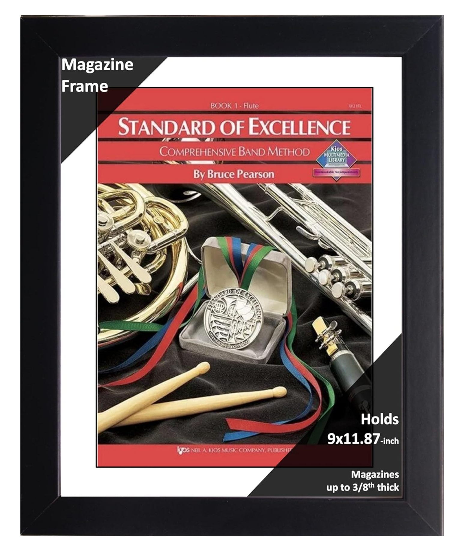 Keeomi 9 x 11.87 Magazine Frame with Full-Strength Glass, Holds Up To A ...